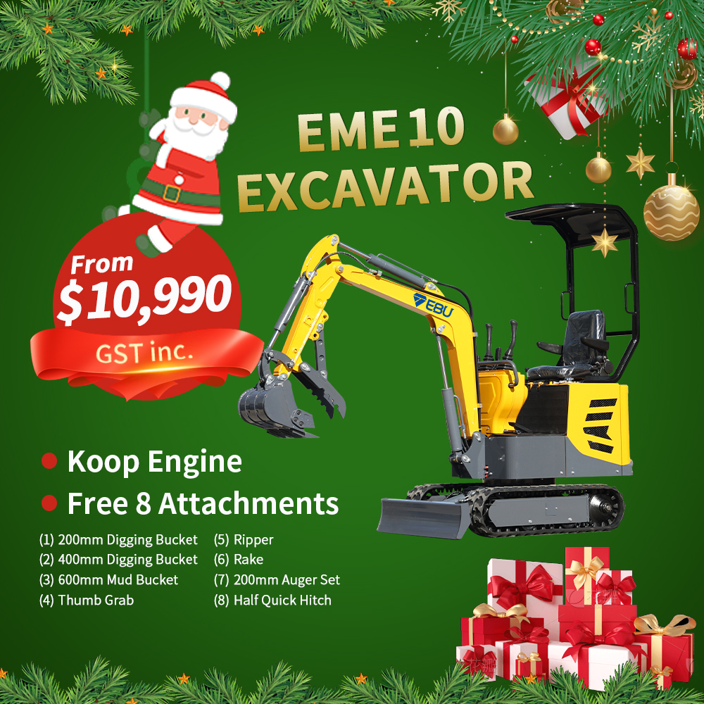 Koop Engine EME10 Mini Excavator 8 Attachments_Excavator_EBU HOLDINGS ...